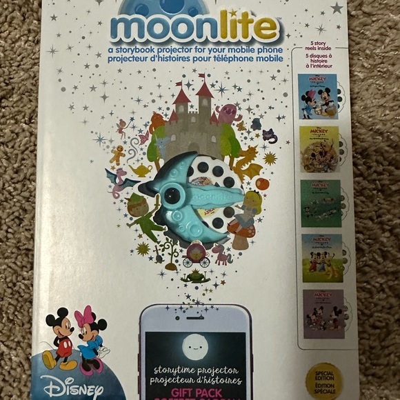 Disney | Toys | Disney Moonlite Storybook Projector Gift Pack | Poshmark